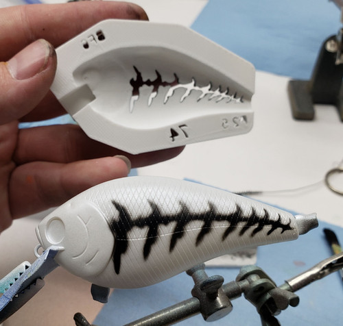 P2.5 Bone fish 6 stencil | 74custombaits