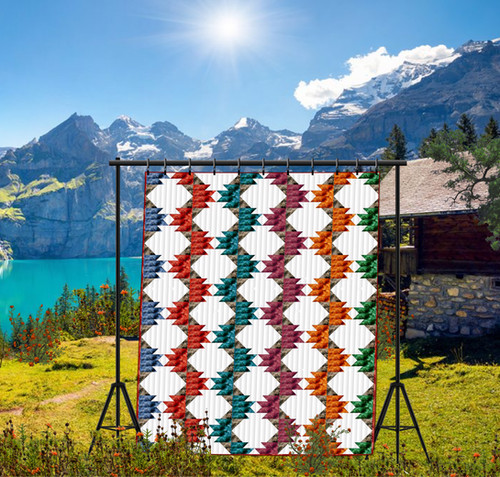 Bear Tracks, size: 81" x 97" | QuiltFOX Design