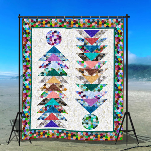Balancing Act, Full size: 74" x 90" | QuiltFOX Design