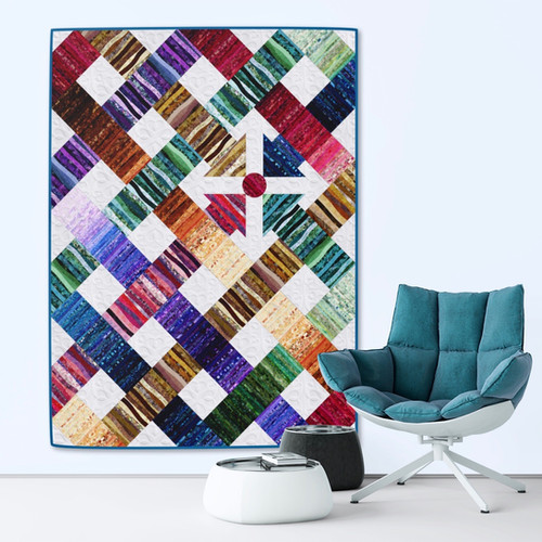 Stay Focused, size: 68" x 90" | QuiltFOX Design