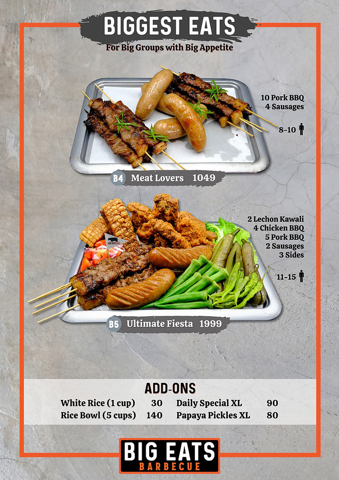 MENU | Big Eats Barbecue