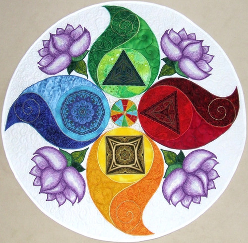 "Dance Of Elements" - Mandala | dream-quilt.com
