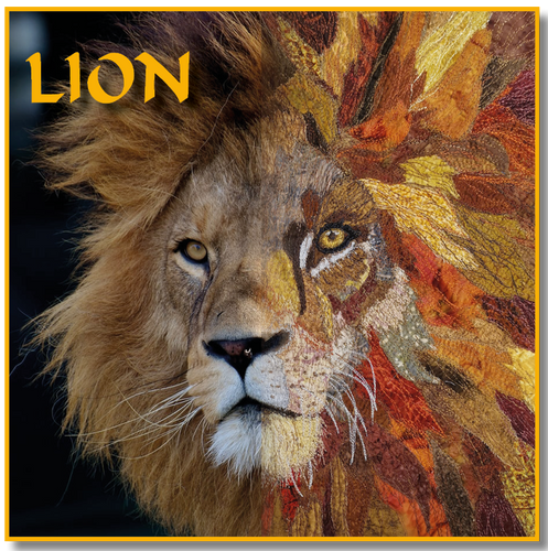 Lion / Simple Design | dream-quilt.com