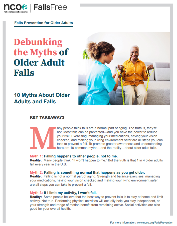 Falls Prevention: 10 Myths about Older Adults and Falls
