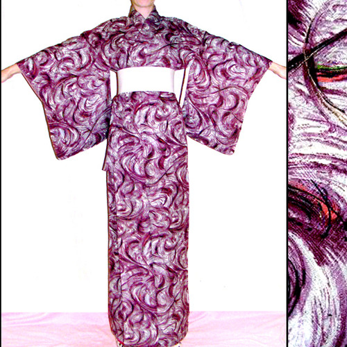 Swirly Design Kimono | Wafuku