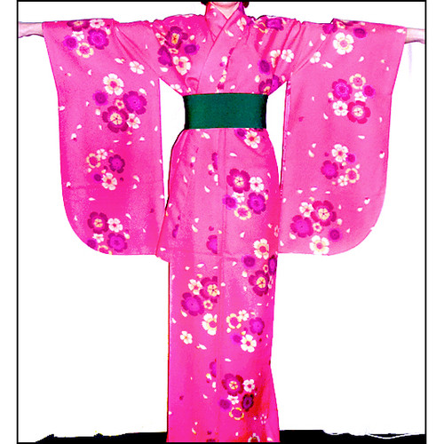 Bright Pink Ko-Furisode Kimono | Wafuku