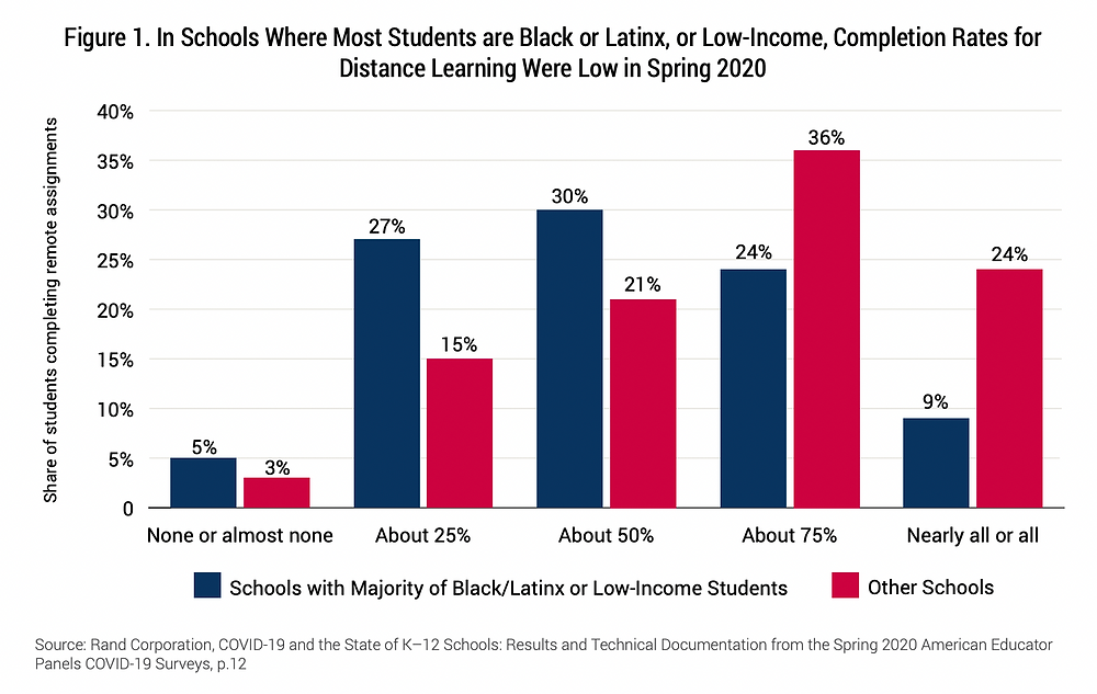 Racial Disparities in Completion Rates During Distance Learning