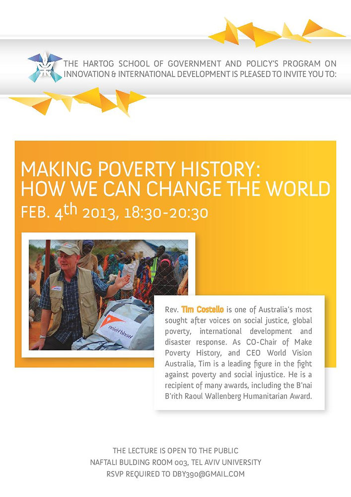 Making Poverty History: How We Can Change the World
