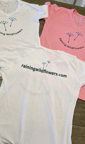 Ladies' V-Neck | Raining Wildflowers