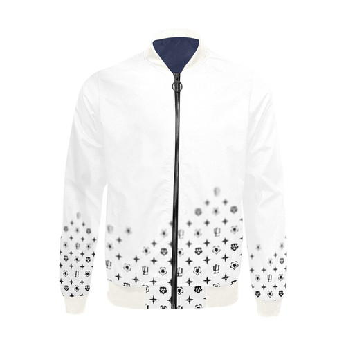 White Urban Legion faded styled print Bomber Jacket | Urban Legion