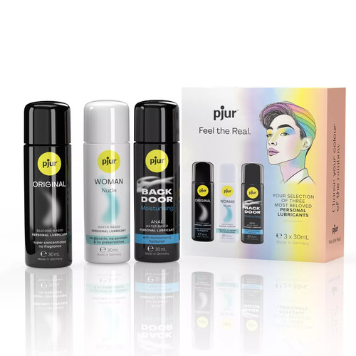 pjur Pride Box Set • פיור סט גאווה: 3 לובים פרימיום על בסיס סיליקון/מים 3*30 מ"ל