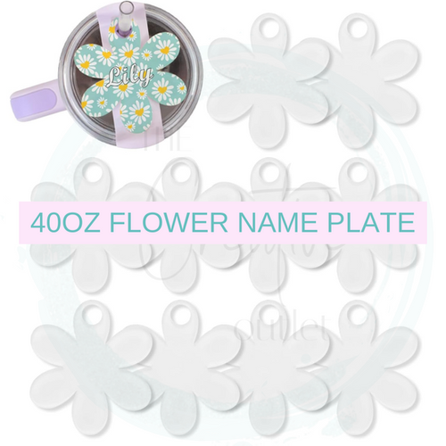 Flower- Name Plate | The Creative Outlet