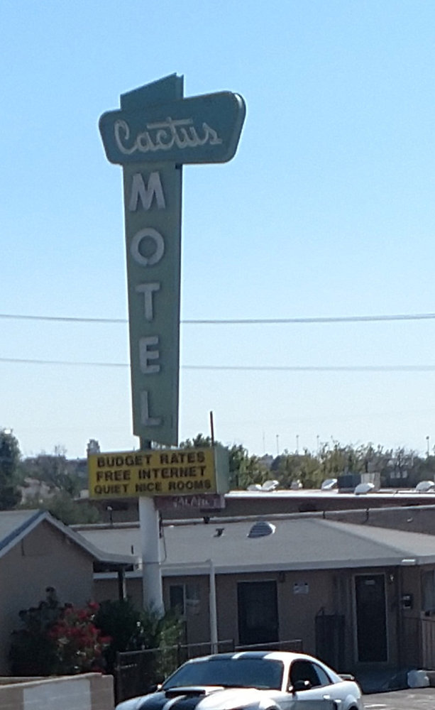 Cactus Motel Neon Sign, Barstow California
