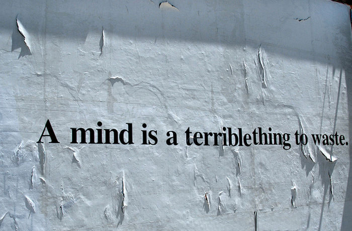 A Mind Is a Terrible Thing to Waste!!