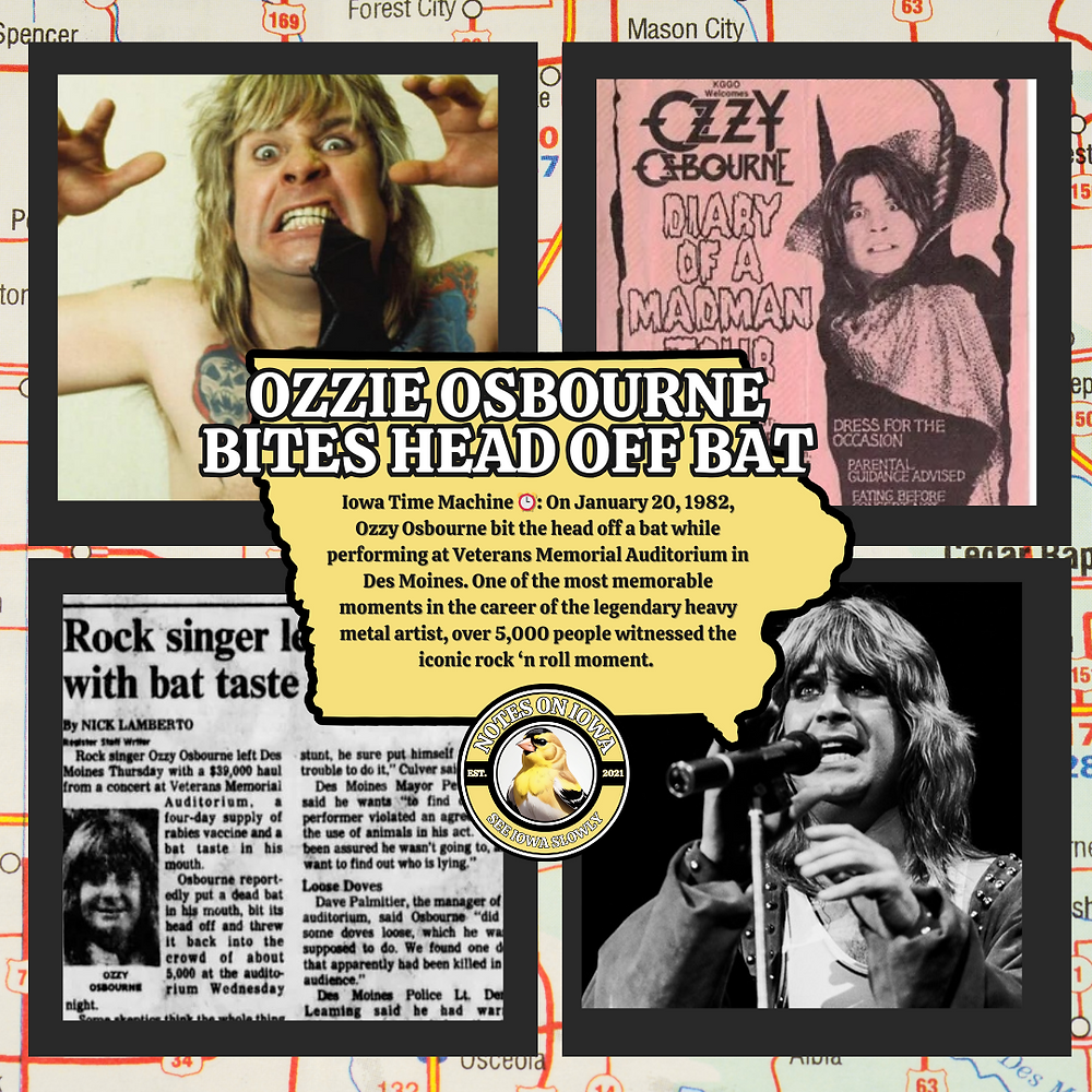 Ozzie Bites Head off Bat: Iowa Time Machine January 20, 1982