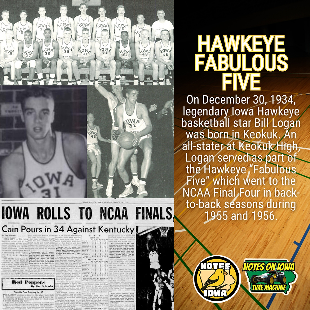 Hawkeye Bill Logan: Iowa Time Machine December 30, 1934