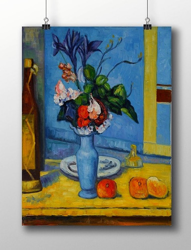 Cezanne | Vaso Azul | Blue Vase | Quadro Reprodução | Canvas | Poster
