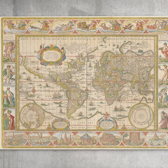 Mapas Antigos | Mapa Mundi Vintage | Quadro | Poster | Gravura |Canvas