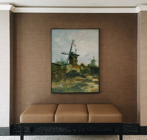 Van Gogh | Moinhos de Vento em Montmartre | Quadro Réplica |Canvas ...