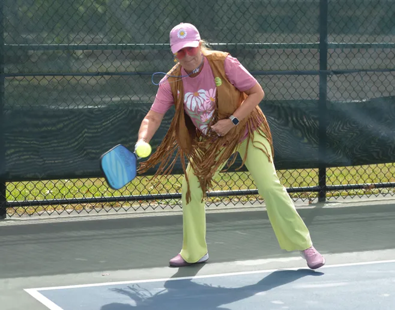Cape Cod Times: Pickleball players in Yarmouth wear flowers, raise ...