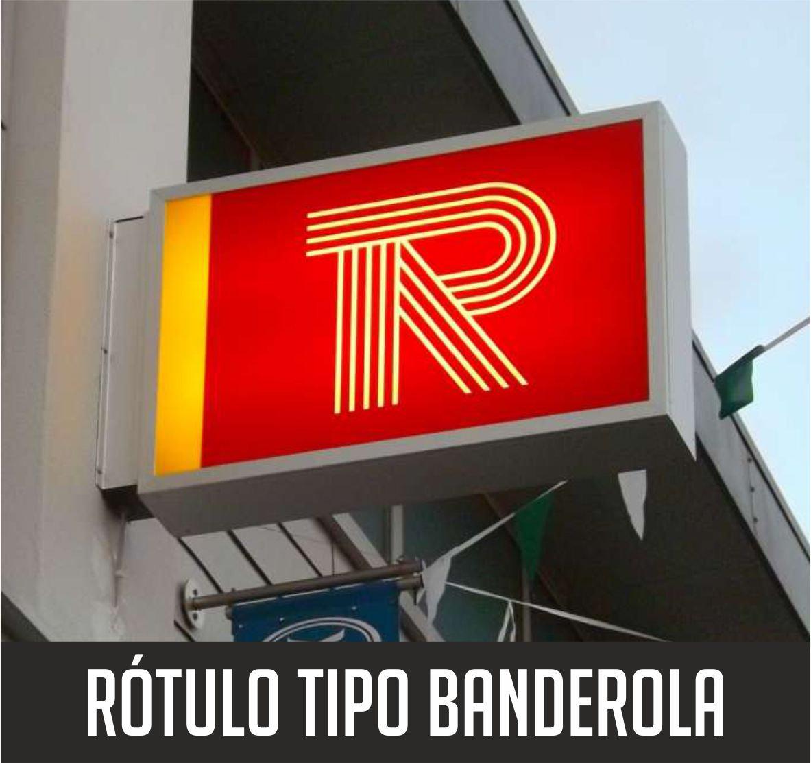 Rótulo tipo banderola