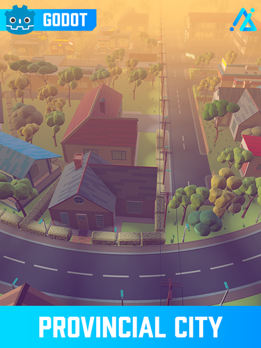 POLY - Provincial City (GODOT) | Animpic Studio