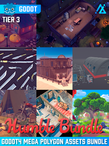GODOT4 Mega Polygon Assets Bundle (T3) | Animpic Studio