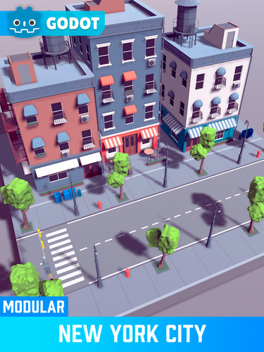 POLY - New York City (GODOT) | Animpic Studio