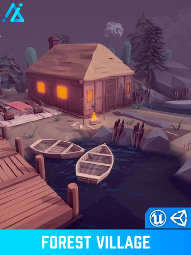 POLY - Forest Village | Animpic Studio