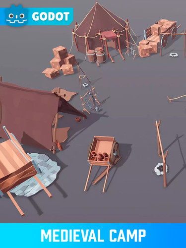 POLY - Medieval Camp (GODOT) | Animpic Studio