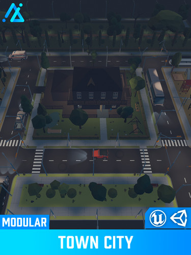 POLY - Town City | Animpic Studio