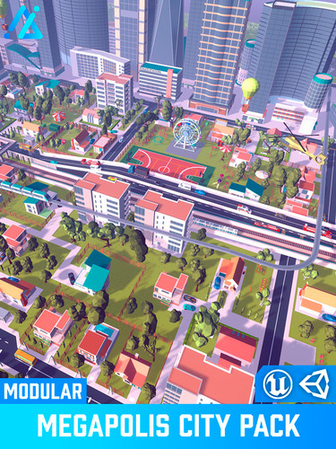 POLY - Megapolis City Pack | Animpic Studio