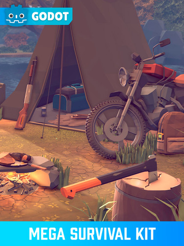 POLY - Mega Survival Kit (GODOT) | Animpic Studio