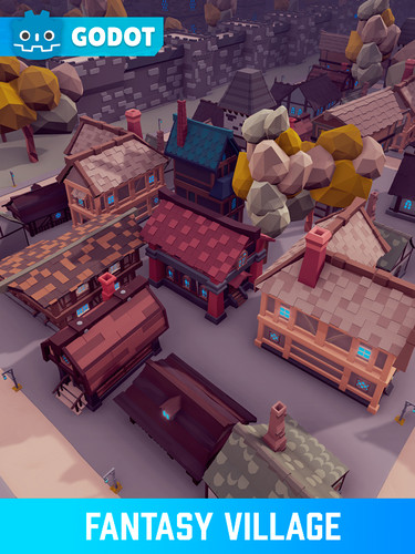 POLY - Fantasy Village (GODOT) | Animpic Studio