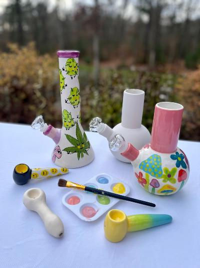 Pipe & Bong Painting | South Shore Pottery