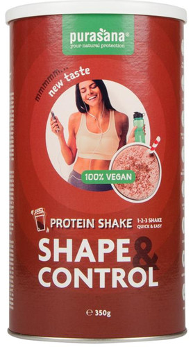 Shape & Control proteïne shake Chocolate Purasana (350 gr) | Pure ...