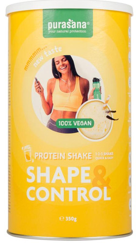Shape & Control proteïne shake Vanilla Purasana (350 gr) | Pure Generaties