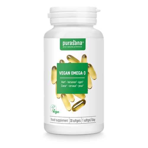 Vegan omega-3 softgels Purasana (30 st) | Pure Generaties