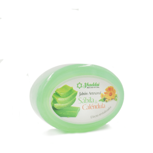 Jabón Artesanal con Sábila y Caléndula | Shaddai Natural