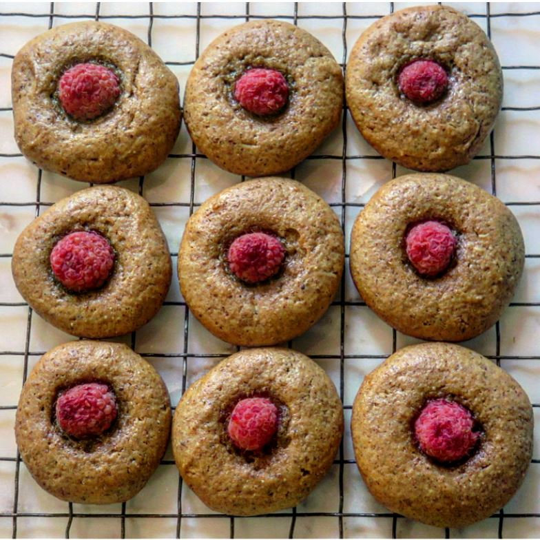raspberry drop cookies