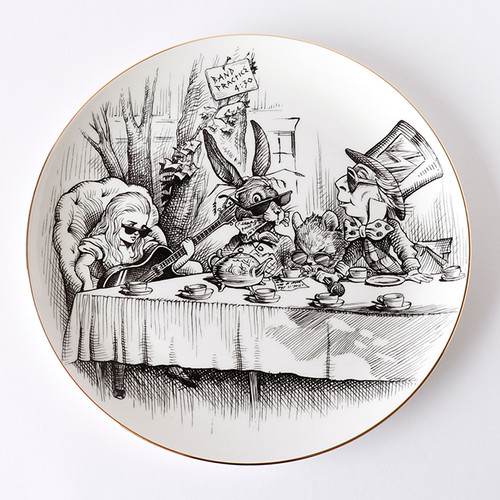 Large plate_mad hatter | Life is beautiful.