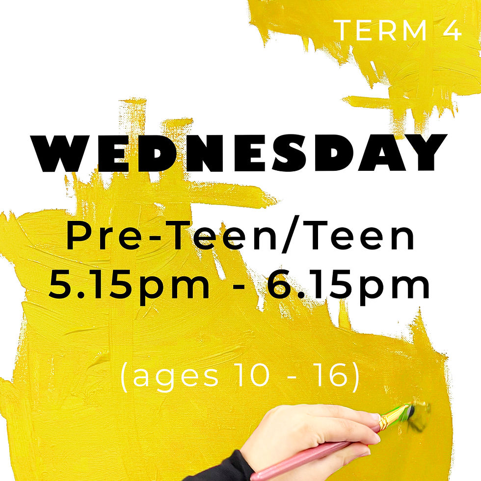Term 4 Classes 2024 | The Art Club Hub