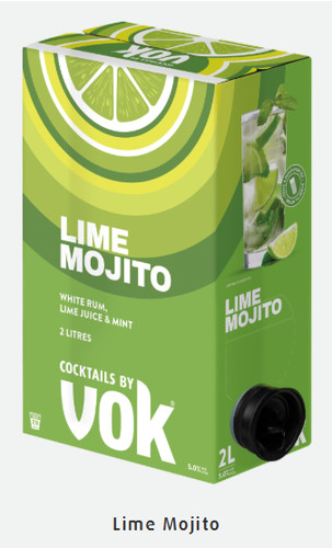 VOK LIME MOJITO 2L CASK | Bottle-O Bros