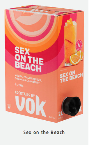 VOK SEX ON THE BEACH 2L COCKTAIL CASK | Bottle-O Bros