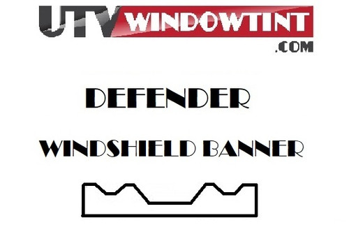 2020 - Current Can-Am Defender Windshield Banner | UtvWindowTint.com