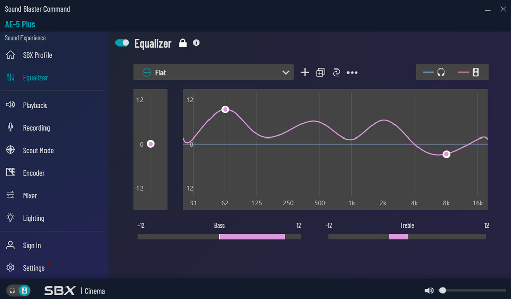 New Sound Card (AE5 Plus) for the system