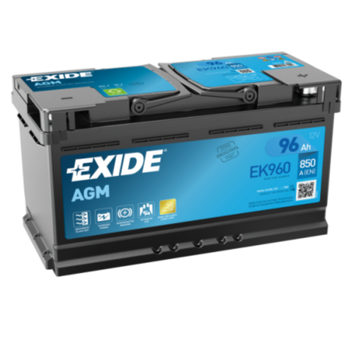 EXIDE AGM EK960 BATTERY 3 YEAR | Longton Battery Services