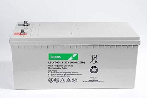 LUCAS AGM LSLC200-12 12V 200AH BATTERY 2 YEAR | Longton Battery Services