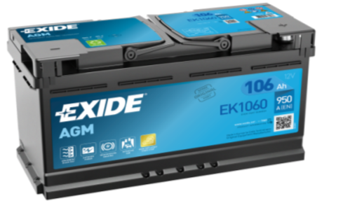 EXIDE AGM EK1060 BATTERY 3 YEAR | Longton Battery Services