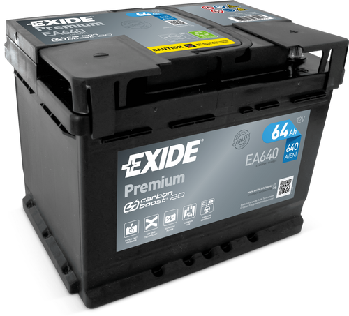 EXIDE PREMIUM EA640 BATTERY 5 YEAR | Longton Battery Services